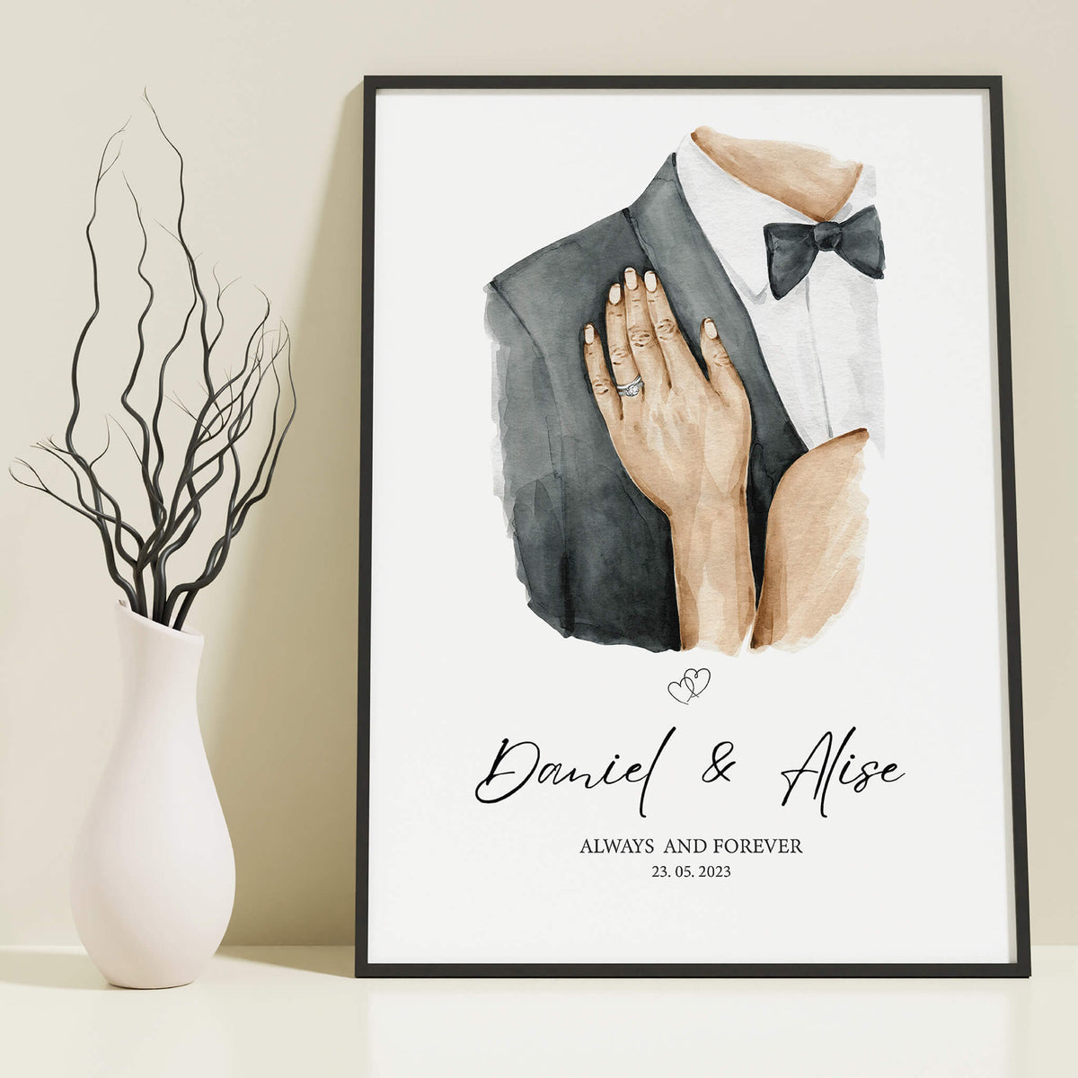 Bride and Groom-Frame – HardPrints