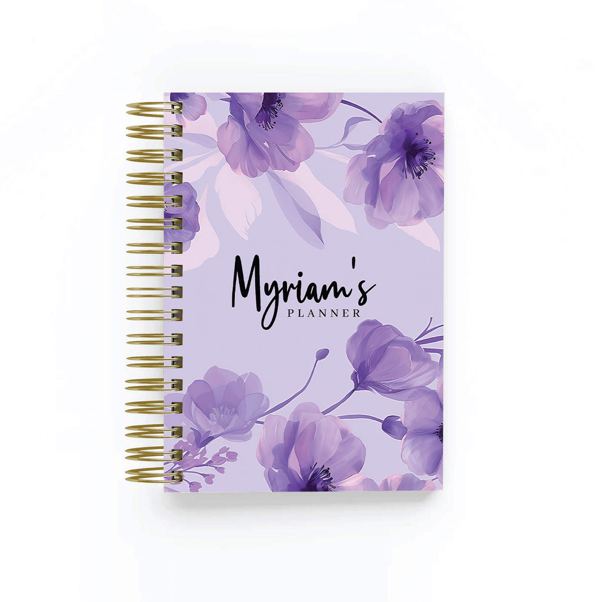 Magic Purple Flowers- Teacher Planner – HardPrints